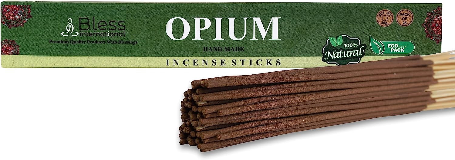 Bless-OPIUM-Incense-Sticks 100%-Natural-Handmade-Hand-Dipped-Incense ...
