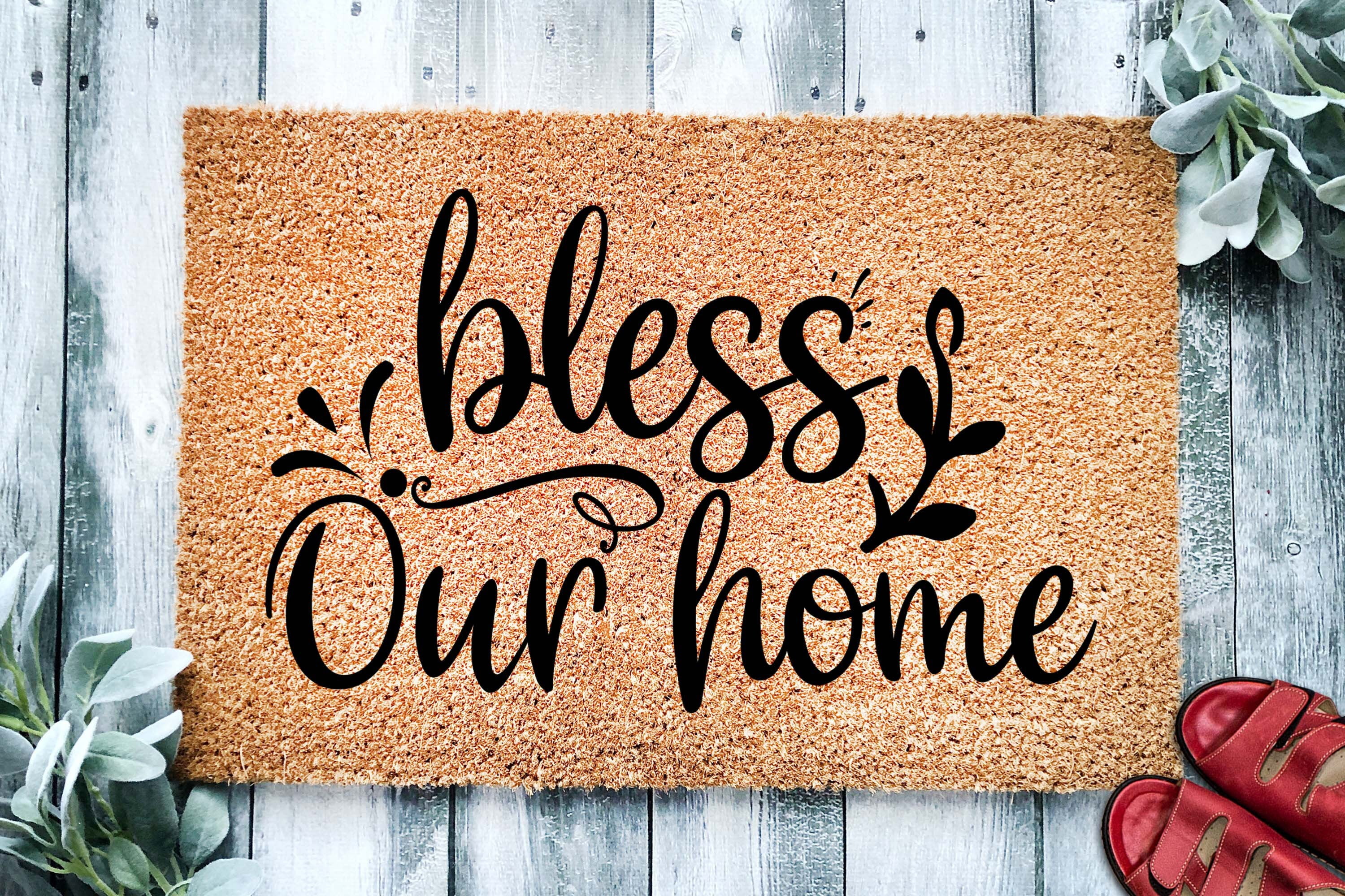Bless Our Home Door Mat | Christian Home Religious Doormat | Welcome ...