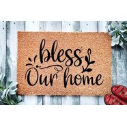 Bless Our Home Door Mat Christian Home Religious Doormat Welcome ...