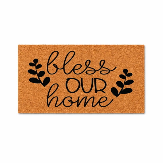 Bless Our Home Doormat, Welcome Entryway Mat, Farmhouse Porch Decor ...