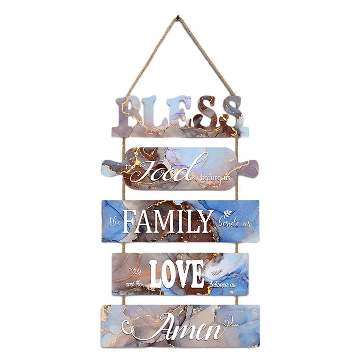 Bless Sign for Front Door Wreath Decorations for All Seasons Front ...