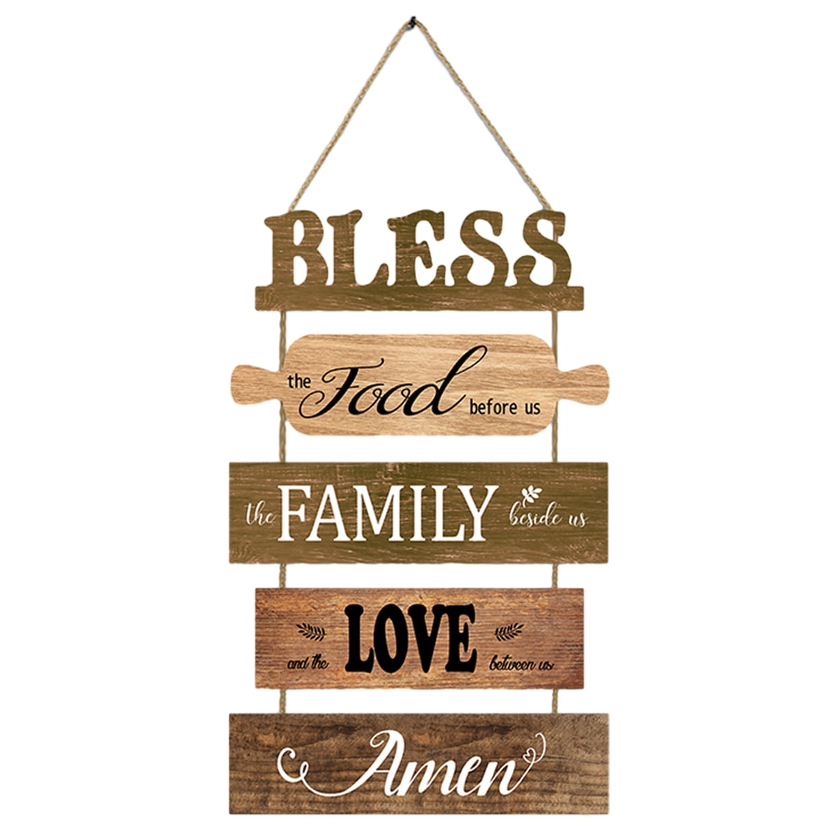 Bless Sign for Front Door Wreath Decorations for All Seasons Front ...