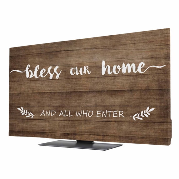 Bless Our TV Dust Cover 55 Inch, Home and All Who enter Computer ...