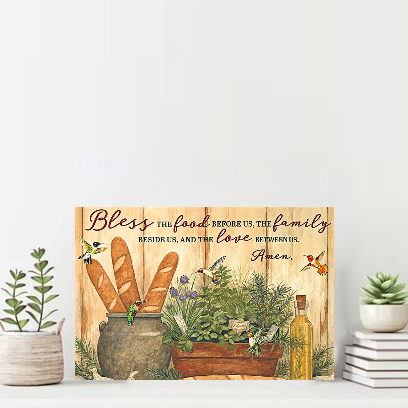 Bless The Food Before Us The Family Beside Us Bread And Bird Poster 24 ...