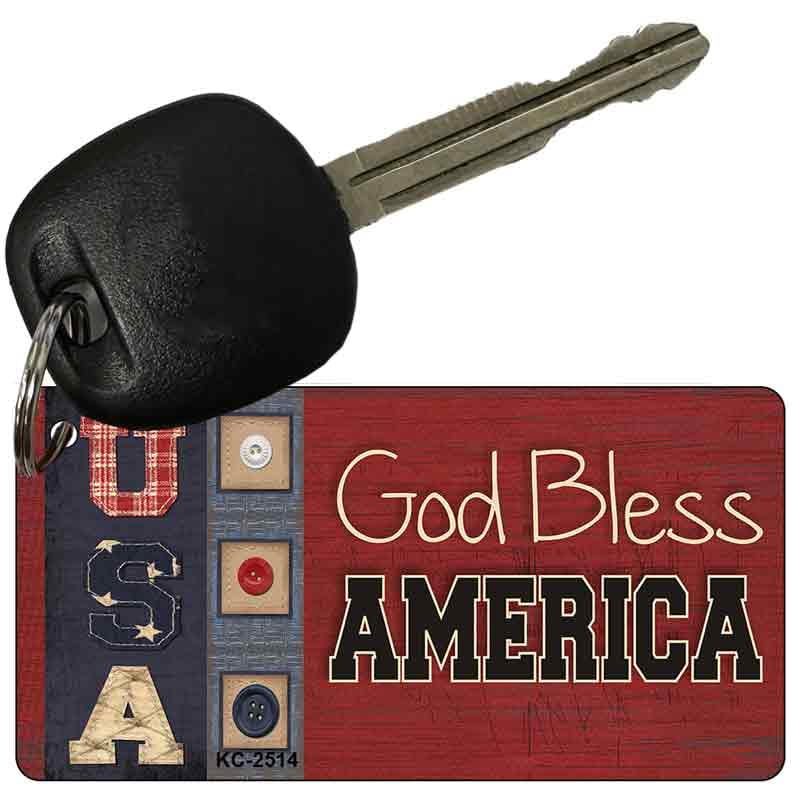 Bless USA Novelty Aluminum Key Chain KC-2514 3" x 1.5" Key Chain (KC ...