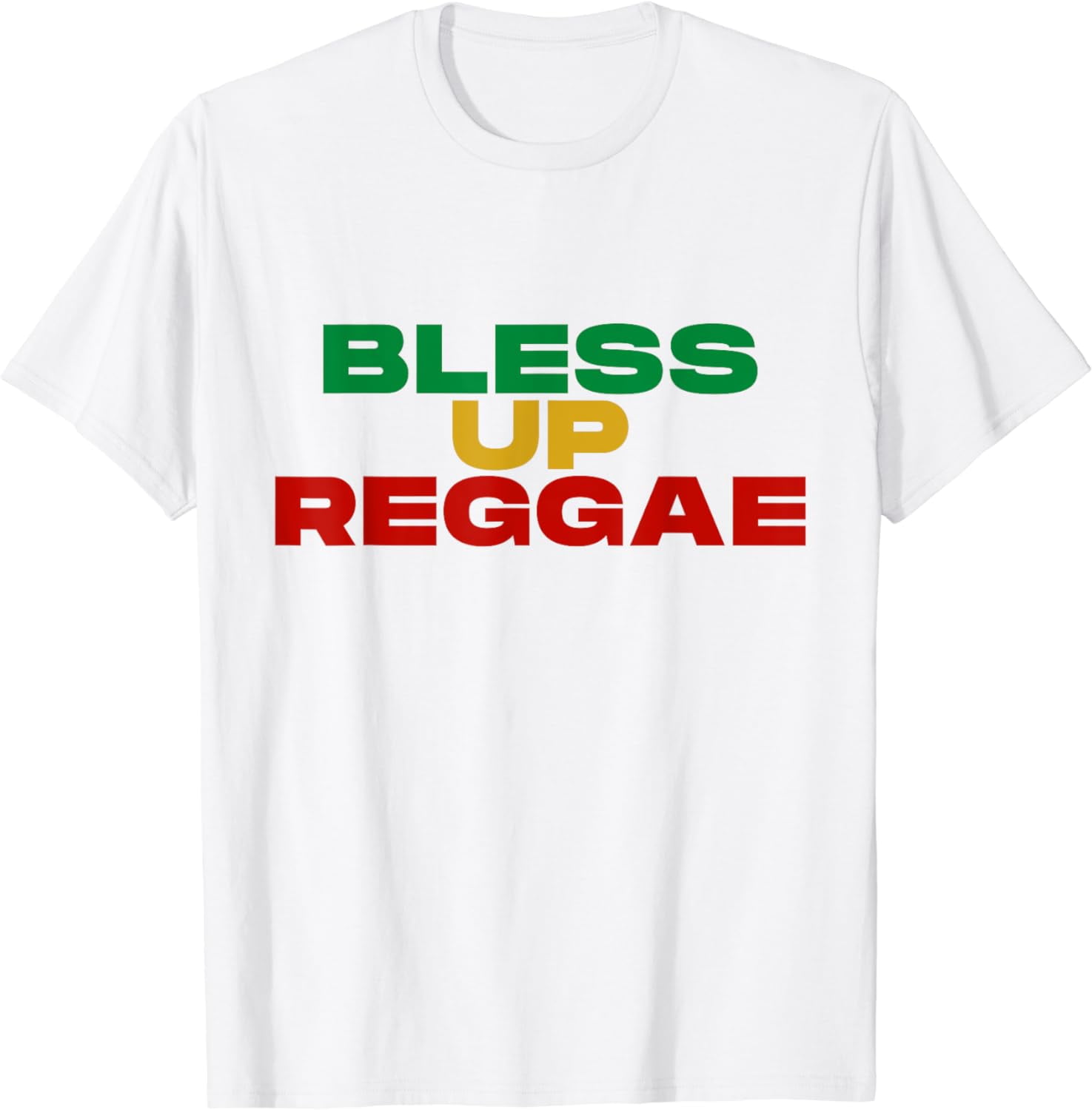 Bless Up Reggae Music Rasta T-Shirt - Walmart.com