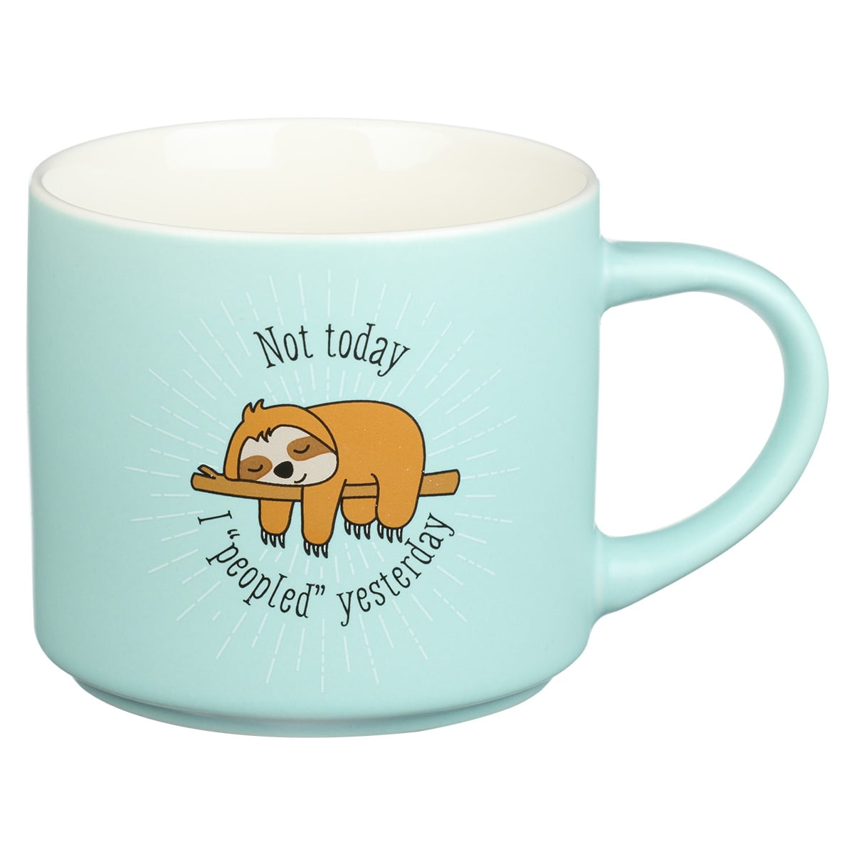 Bless Your Soul XL Blue Coffee Mug I Peopled Yesterday, Funny Birthday ...
