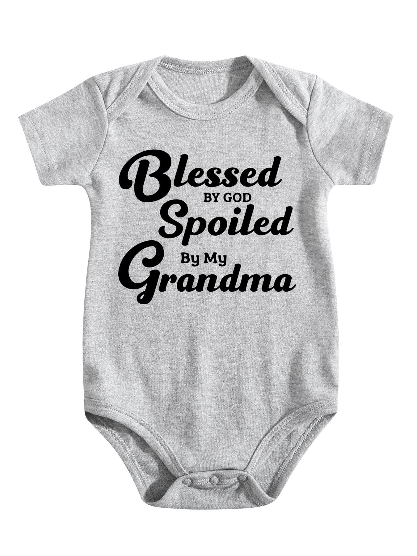 Bless by God Spoiled by My Grandma - Baby Clothes - Funny Newborn ...