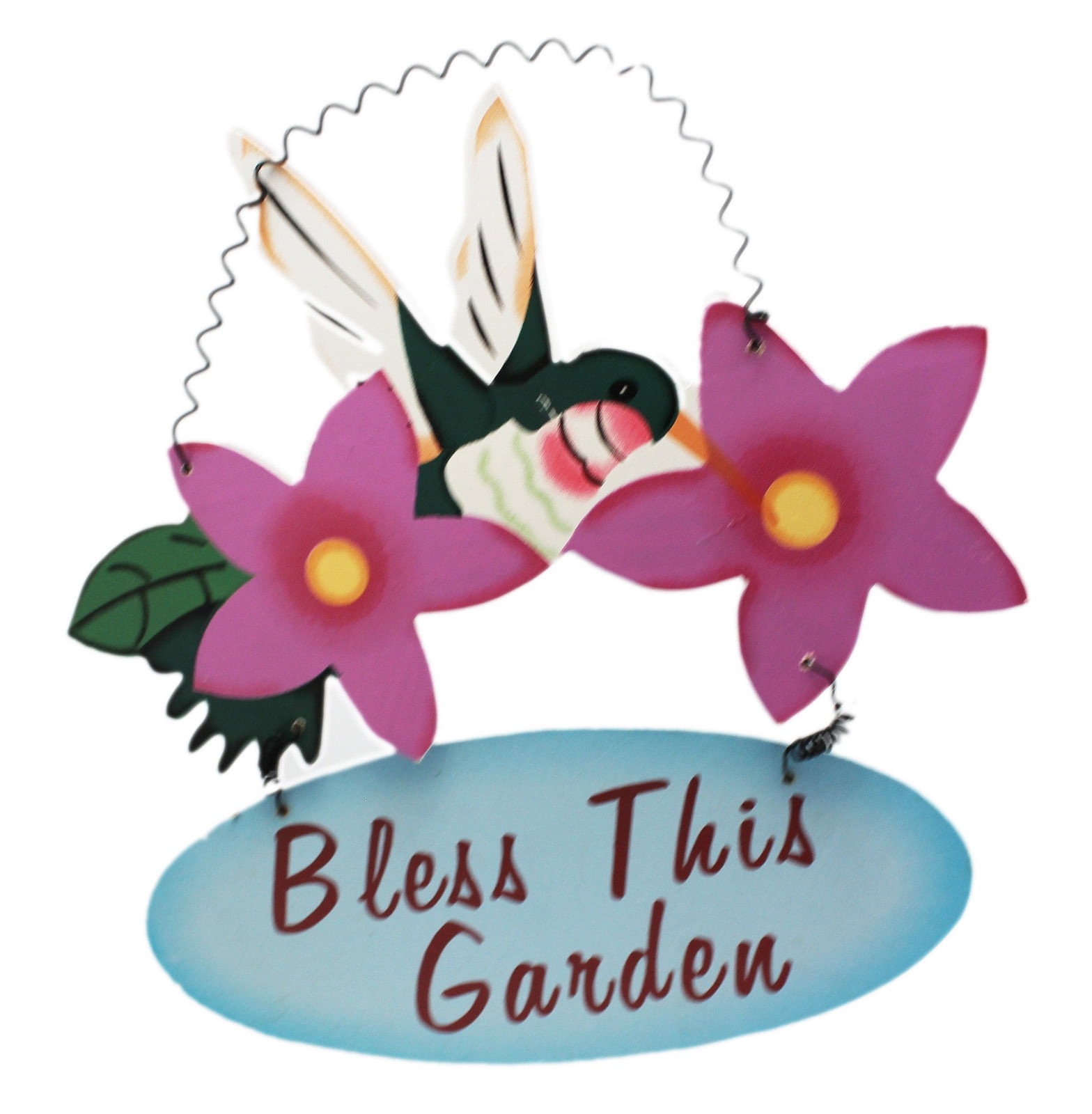 Bless this Garden Hummingbird Sign - Bless Wood Garden Sign - Walmart.com