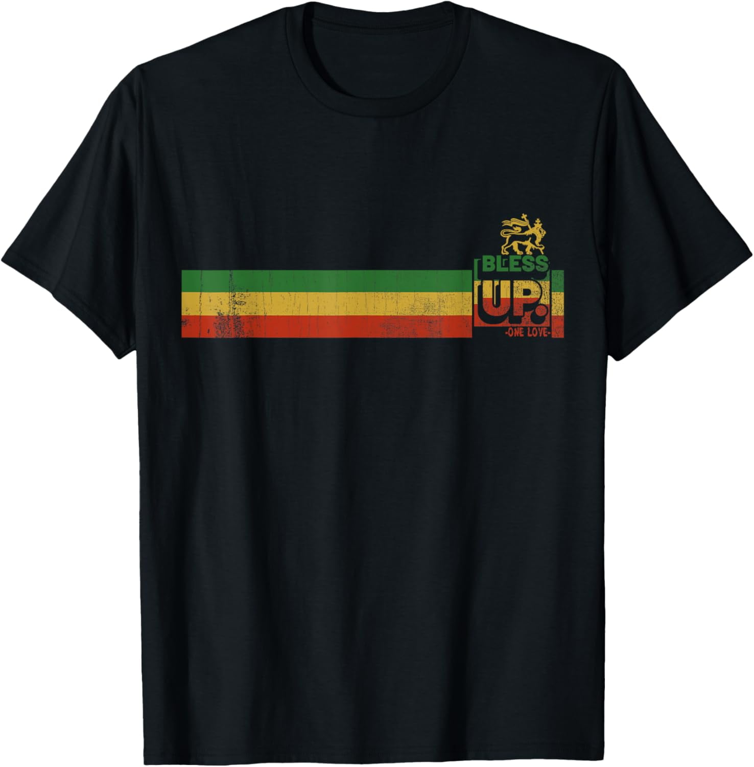 Bless uP Rasta Jamaica Roots Rock Reggae T-Shirt - Walmart.com