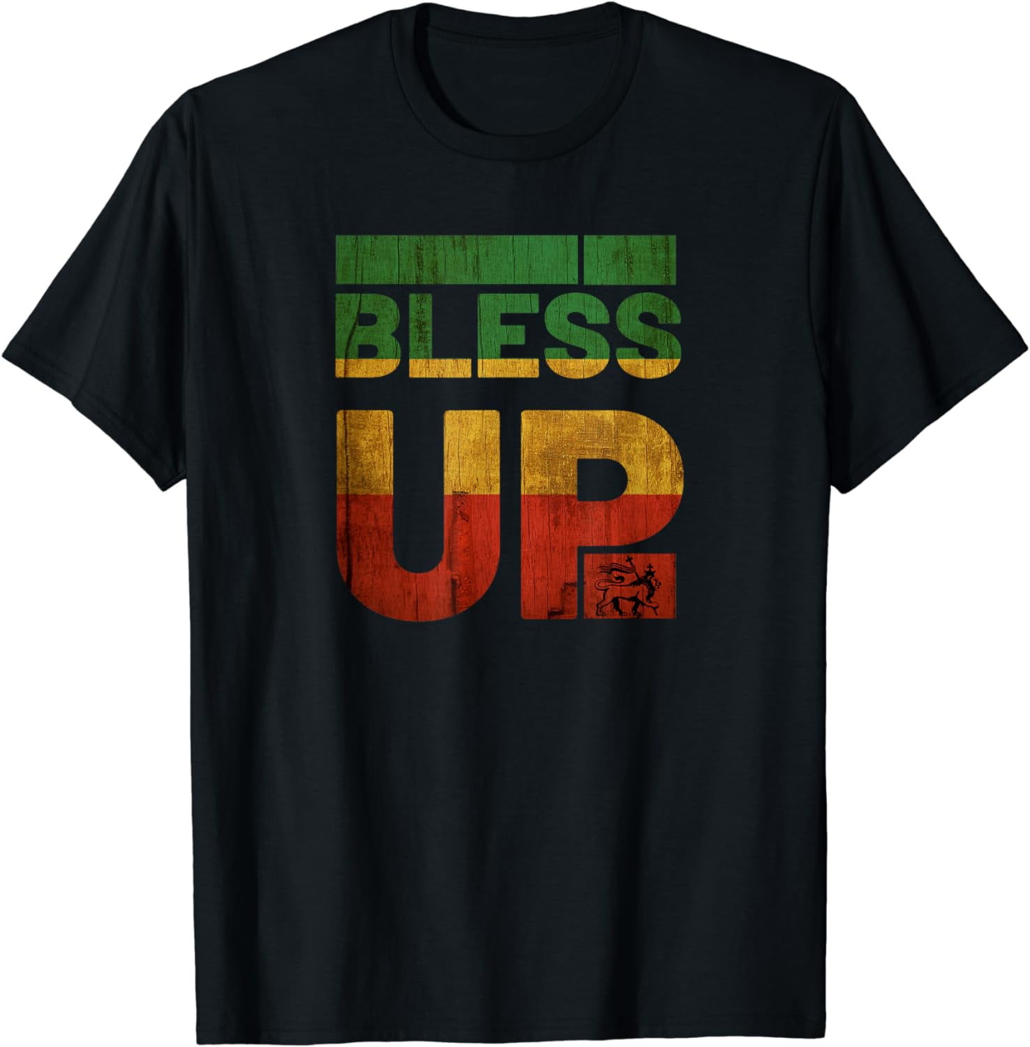 Bless uP Rasta Jamaica Roots Rock Reggae T-Shirt - Walmart.com
