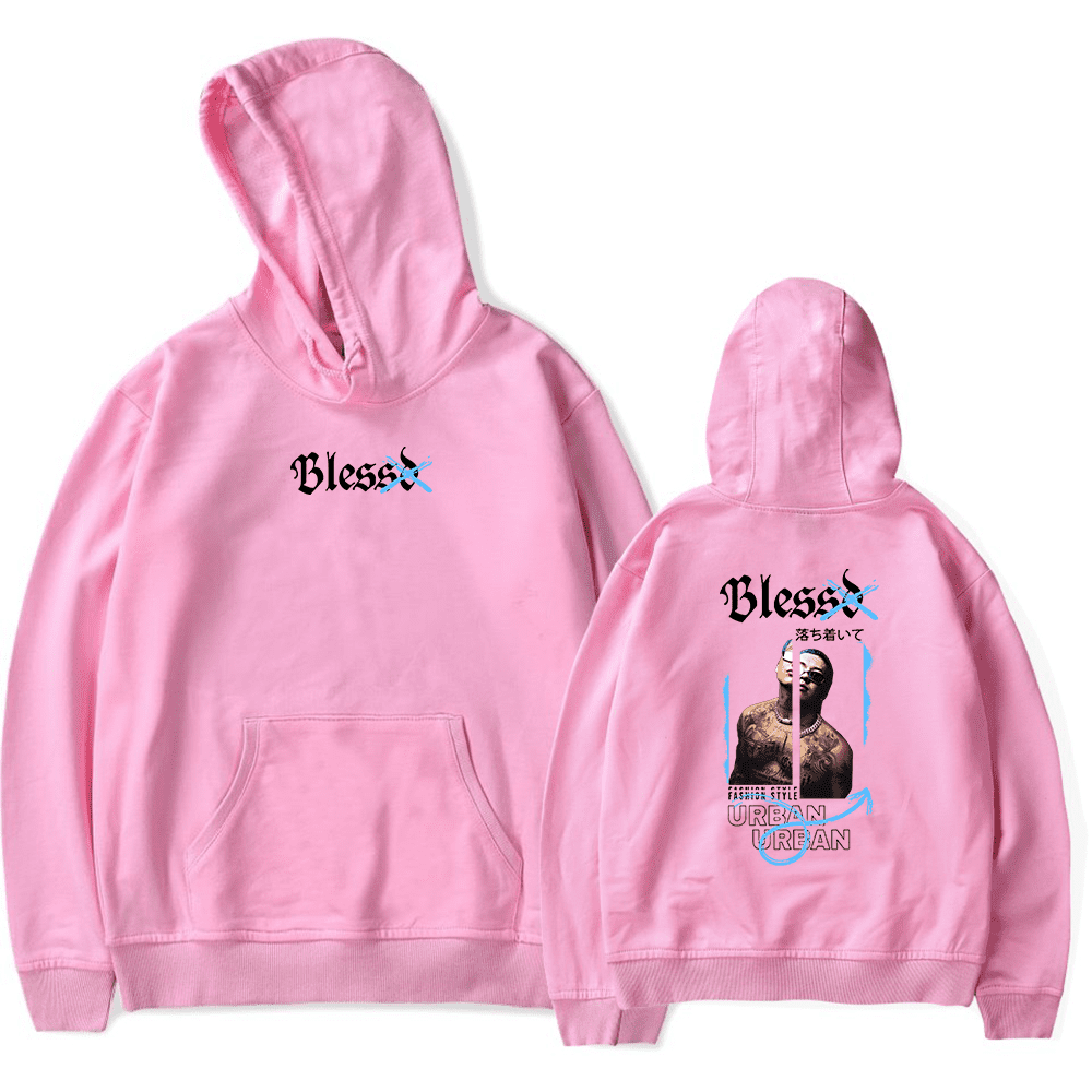 Blessd Merch Hoodie Photo Printed Urban Japanese Sweatshirt Women Men ...