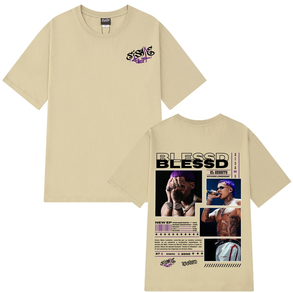 Blessd SI SABE Merch Unisex Oversized Soft Cotton Crewneck T-Shirt ...