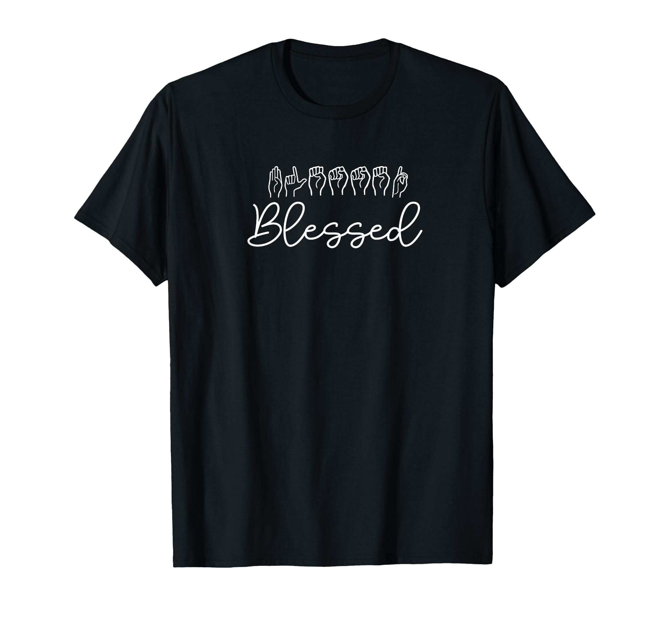 Blessed, ASL, Sign Language T-Shirt - Walmart.com