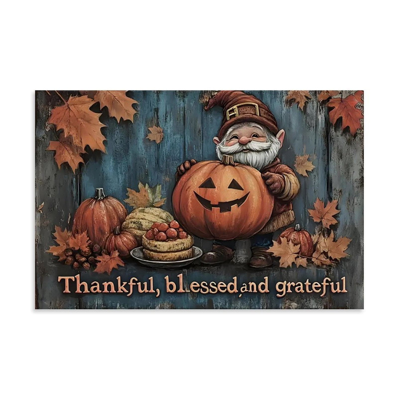 Blessed And Grateful - Wall Hanging Poster Canvas Wall Art Painting ...