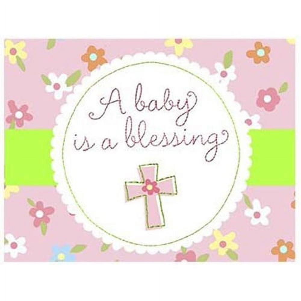 Blessed Baby Girl - Girl Baby Shower Invitations - 8 Count [1INV6599] - Walmart.com