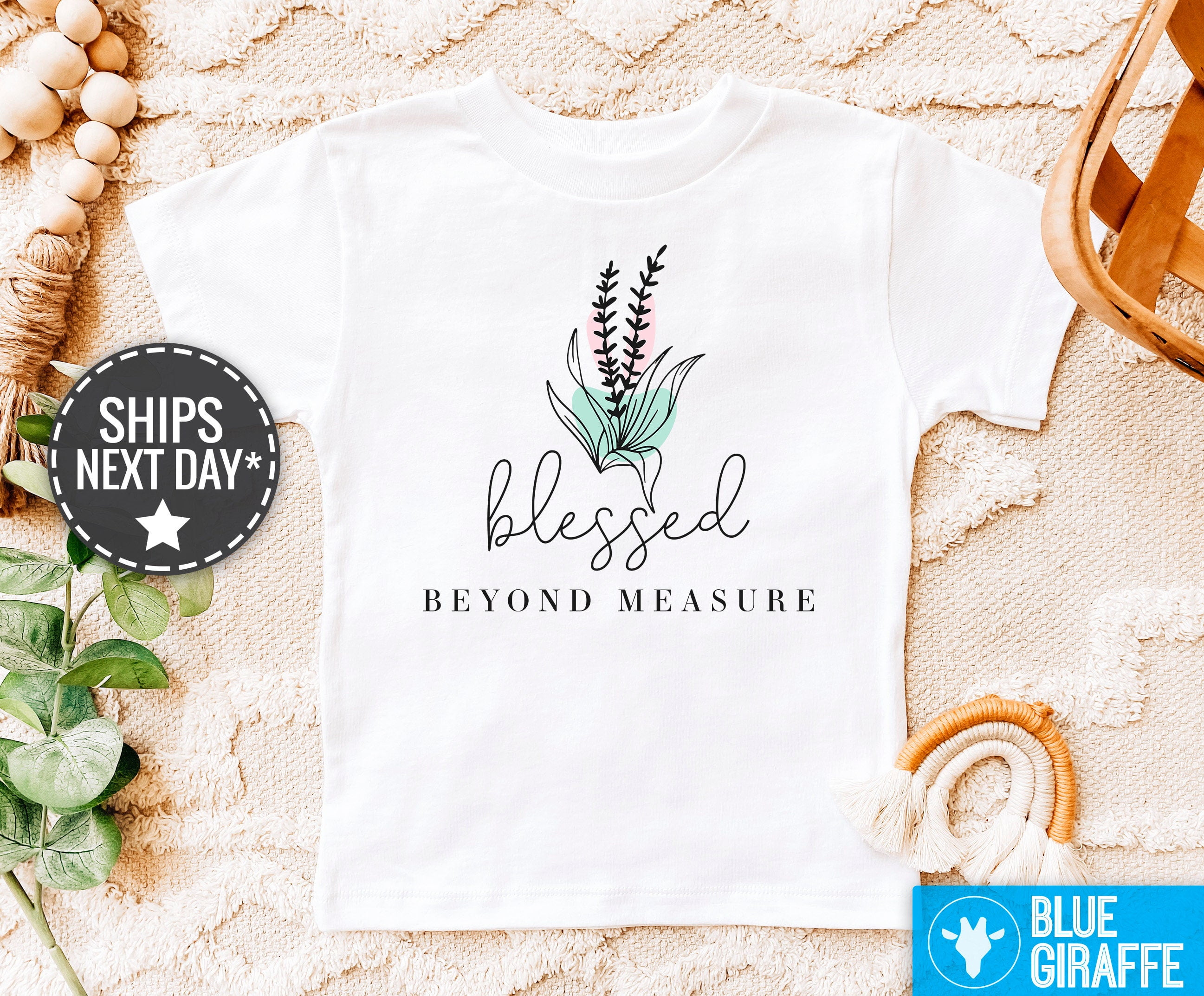 Blessed Baby Toddler Shirt, Religious Onesie, Blessed Beyond Measure Baby Girl Onesie TODDLER ...