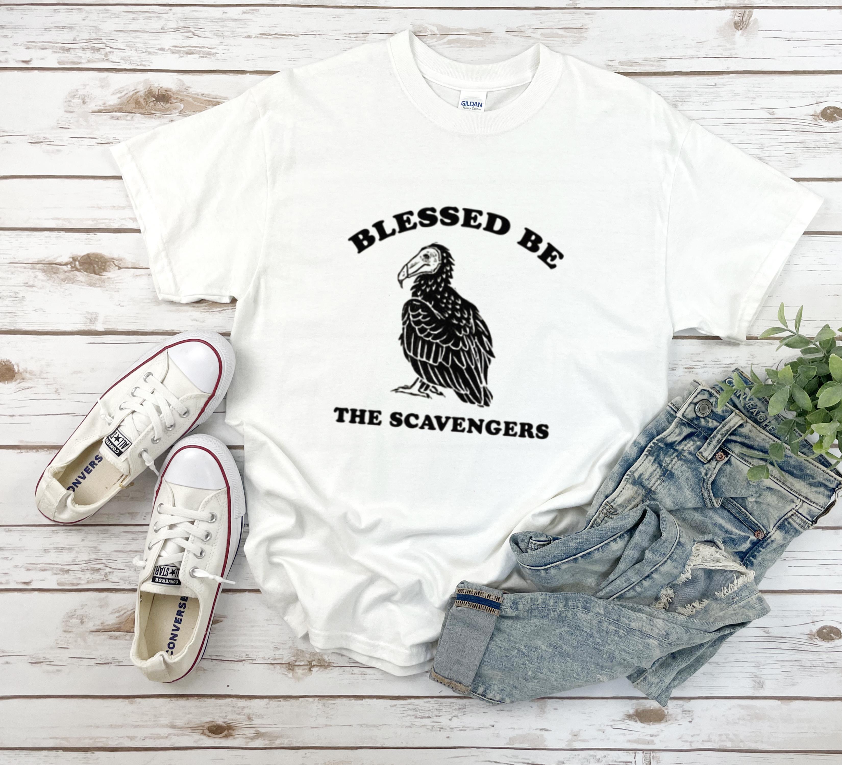 Blessed Be The Scavengers Turkey Vulture Funny Meme Unisex T-Shirt, up ...