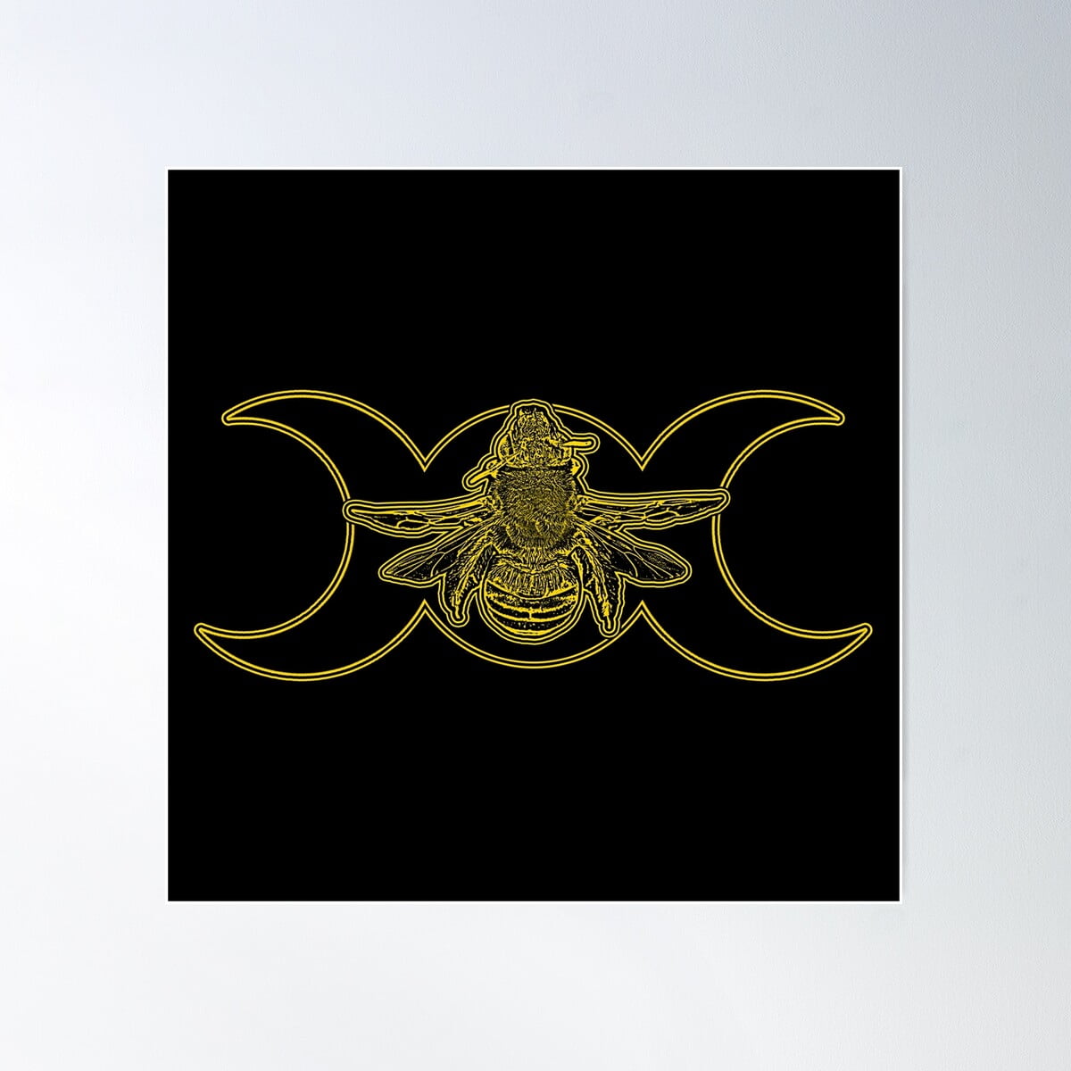 Blessed Bee Poster Wall Art, Modern Wall Decor For Living Room Bedroom ...