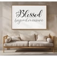 Blessed Beyond Measure Wall Art Print – Christian Scripture Home Decor ...