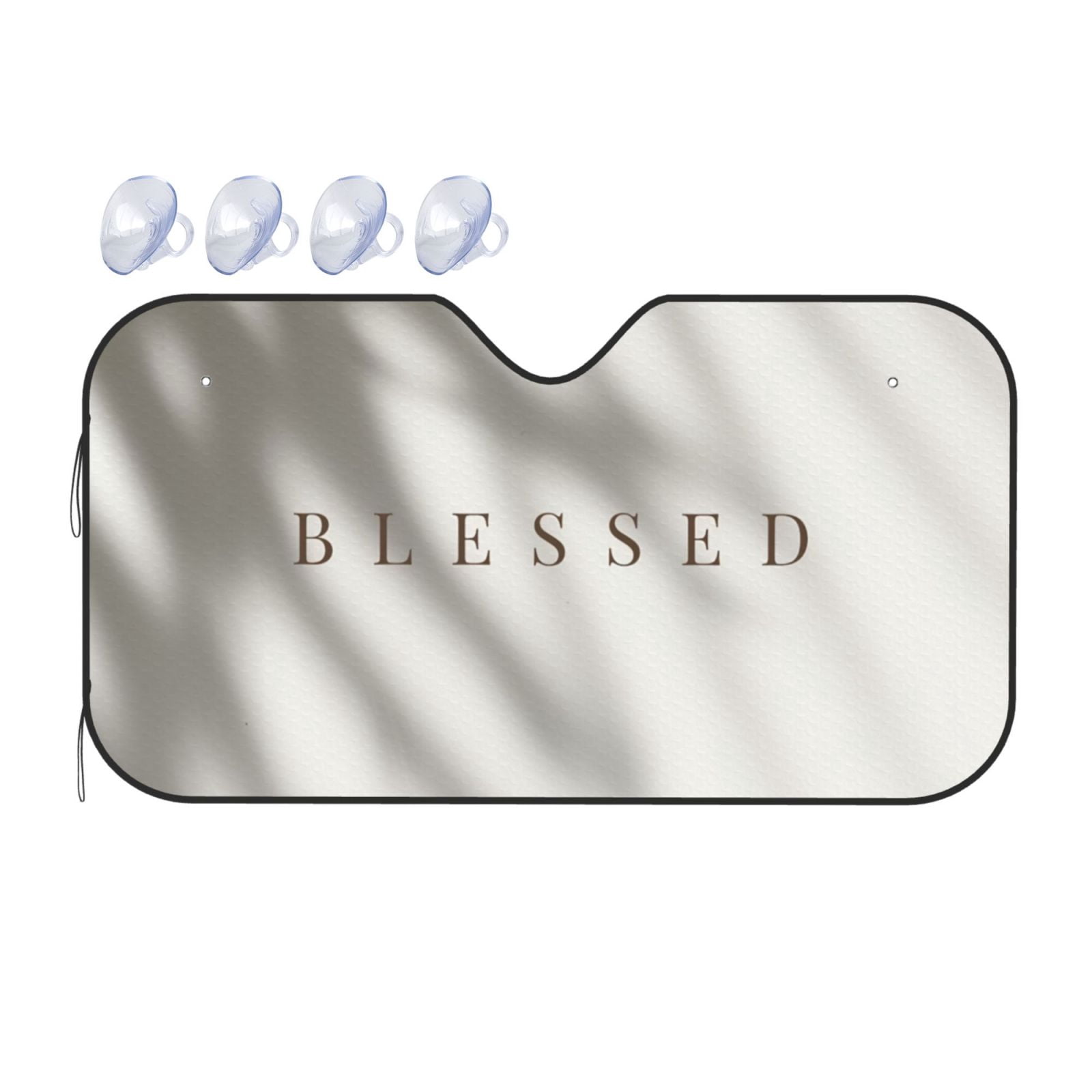 Blessed Beyond Measures Foldable Car Windshield Sun Shade UV Heat ...