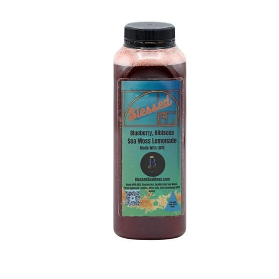 Blessed Blueberry Hibiscus Sea Moss Lemonade –Supports Hydration Drink - Pack Of 6 - Walmart.com