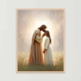 Blessed By Christ Christian Jesus With Girl Picture Bible Art Print ...