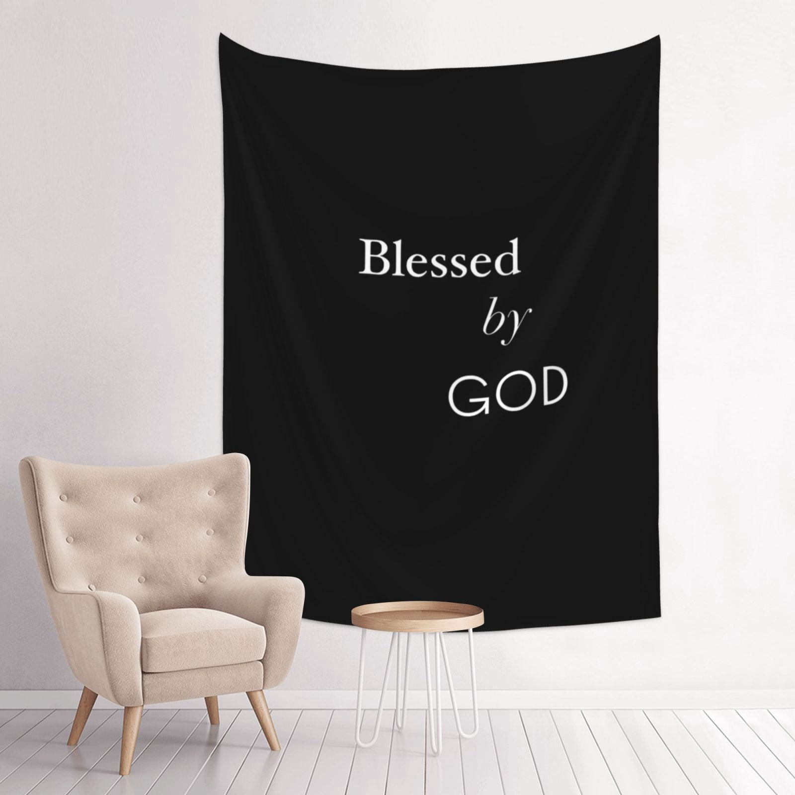 Blessed By God Anime Tapestry Indian Wall Hanging Tapestries Room Decor ...