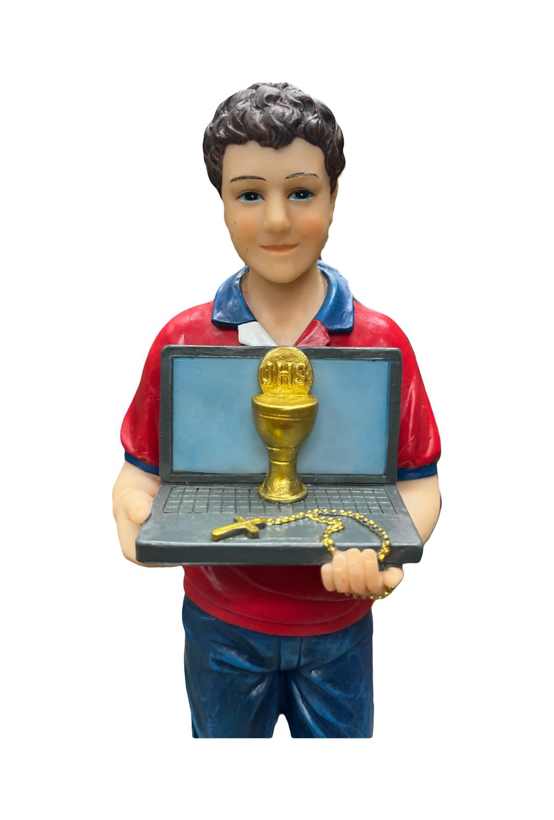 Blessed Carlo Acutis Statue 12" – Catholic Resin Figurine of Modern ...