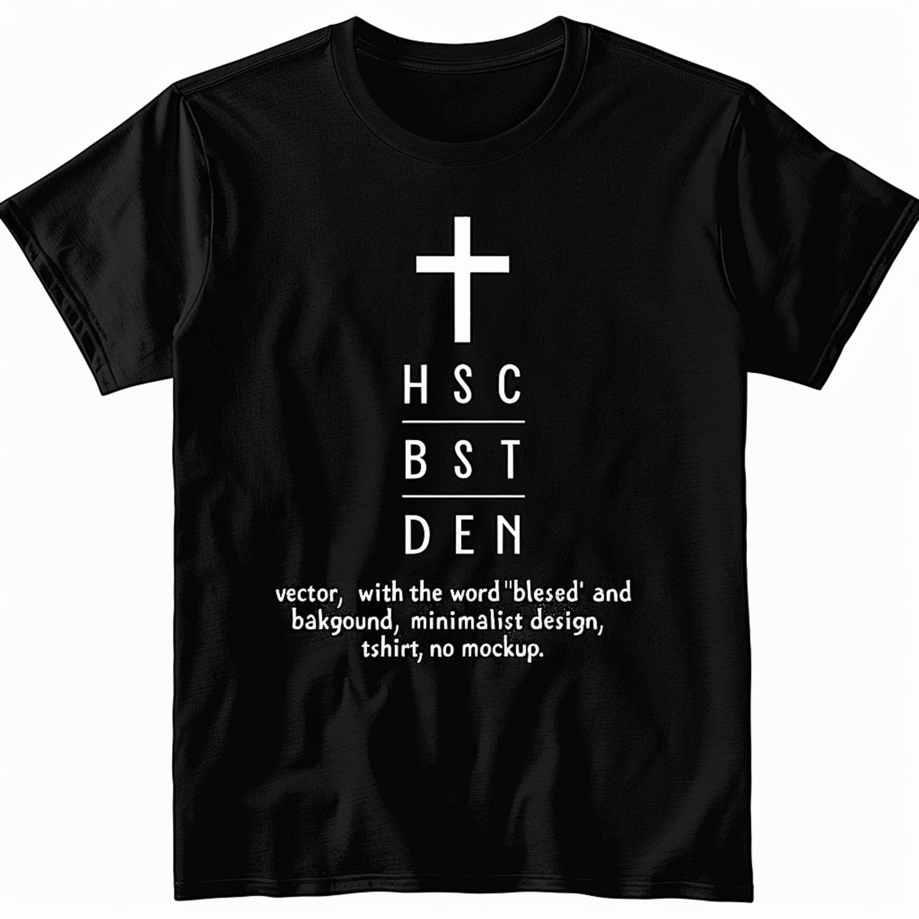 Blessed Carnegie's Death Cross Minimalist Black TShirt Simple Design ...