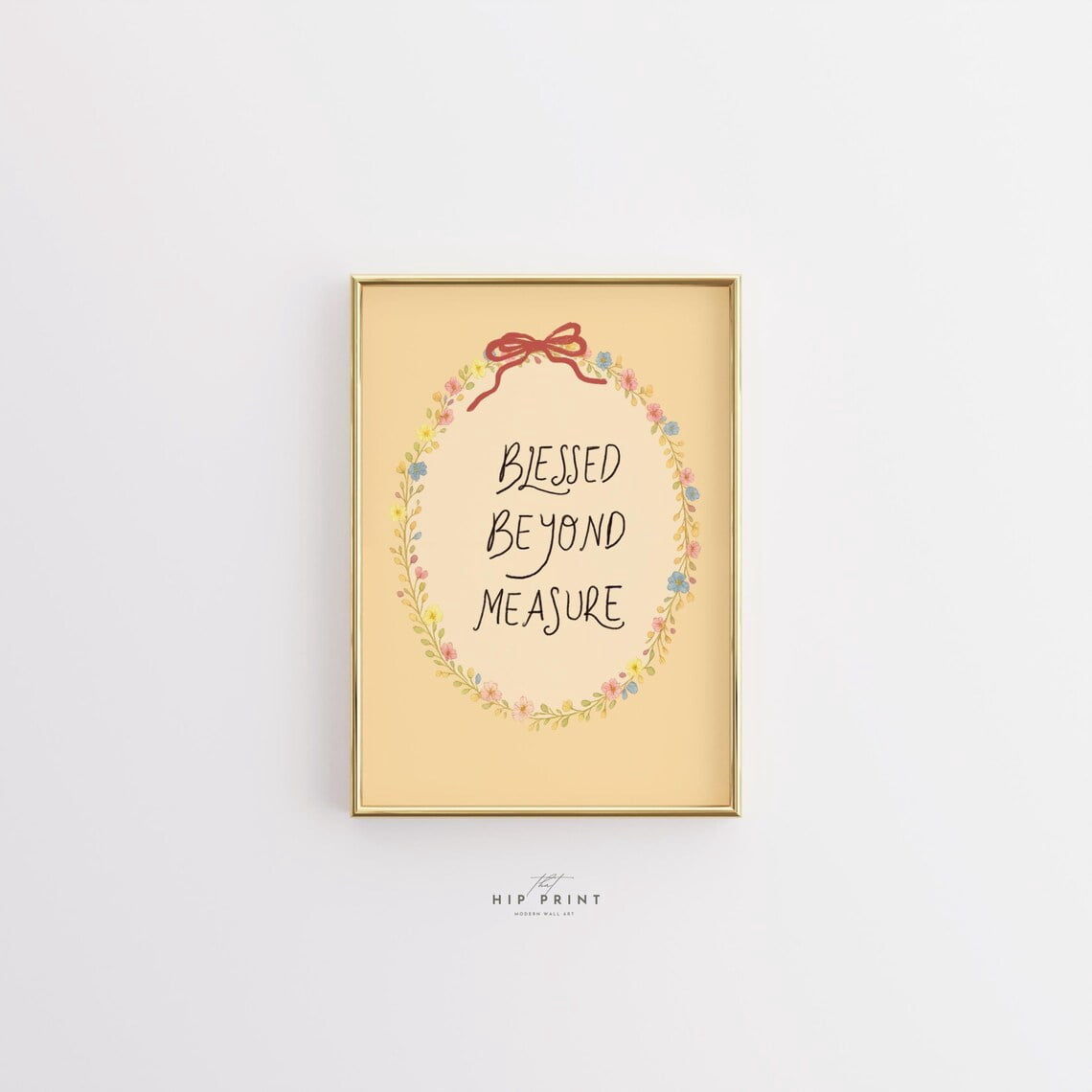 Blessed Christian Nursery Wall Art, Bible Verse Decor, Unframed Paper ...
