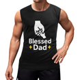 Blessed Dad Men's Tank Top Muscle Workout Gym Sleeveless Shirt for ...