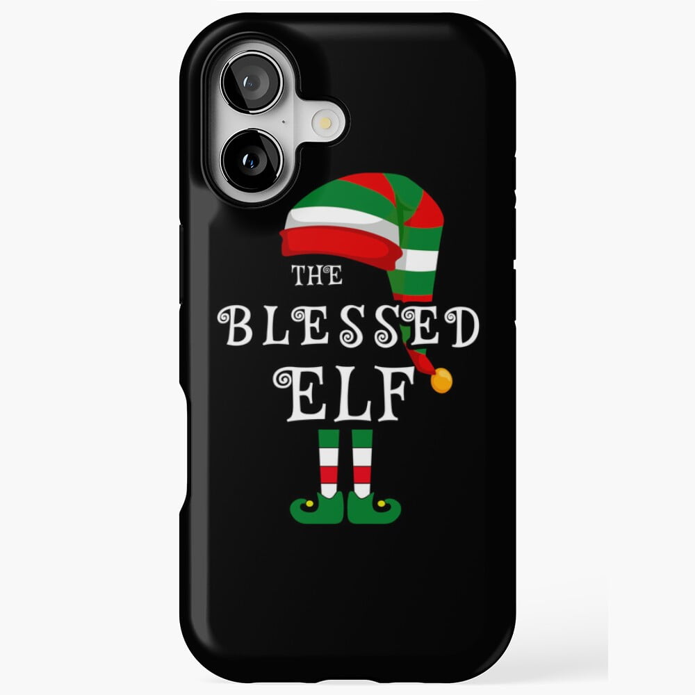 Blessed Elf Family Holiday Matching Pajamas iPhone Case 17 to 11 Pro ...