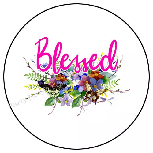 Blessed Floral Sticker Party Favors Sticker Envelope Seals Labels ...
