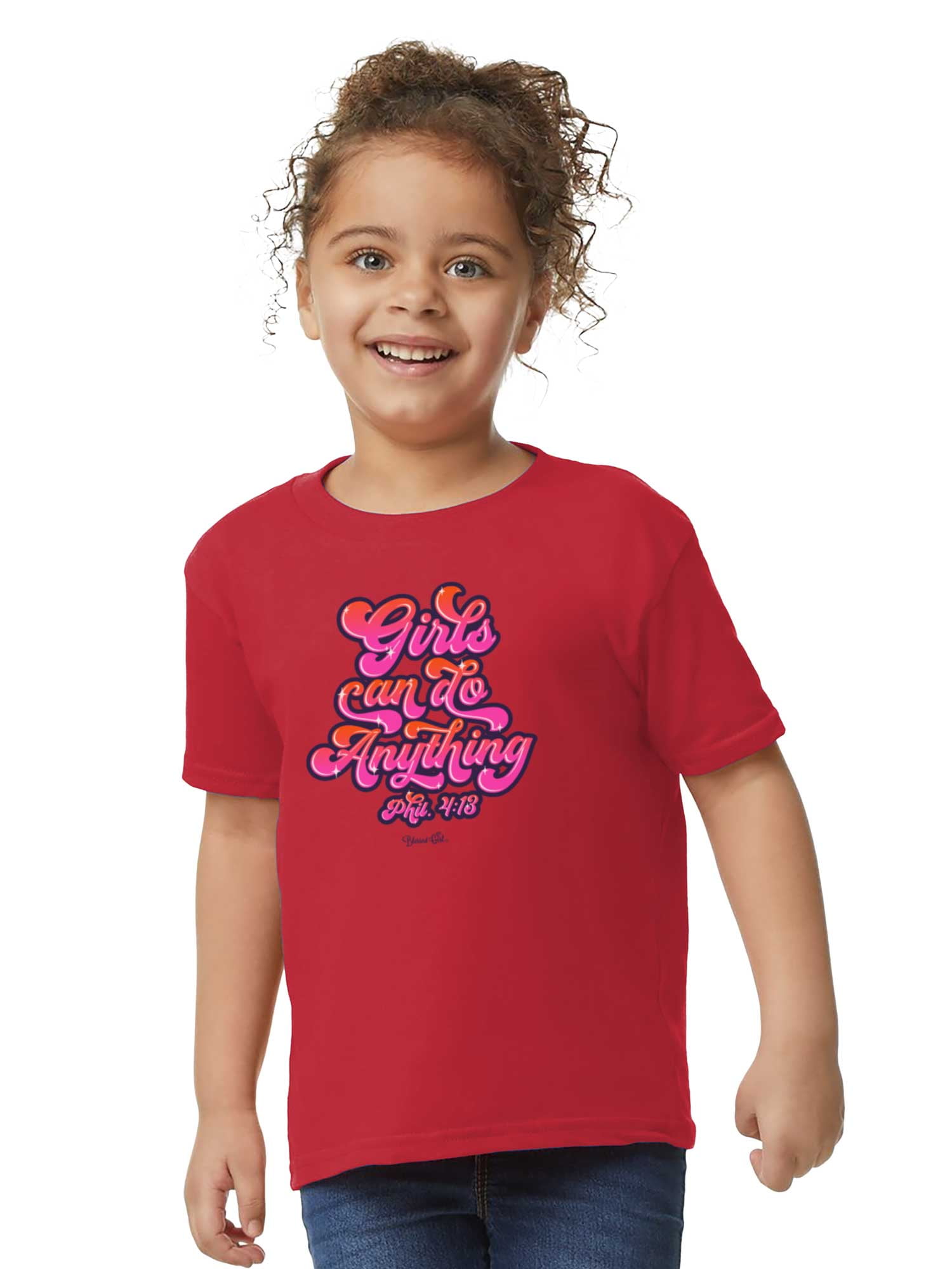 Blessed Girl Kids T-Shirt Girls Can Do Anything - Walmart.com