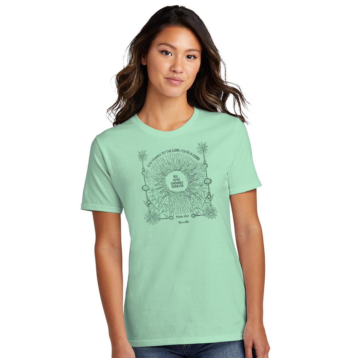 Blessed Girl Womens Boyfriend T-Shirt His Love Endures - Walmart.com