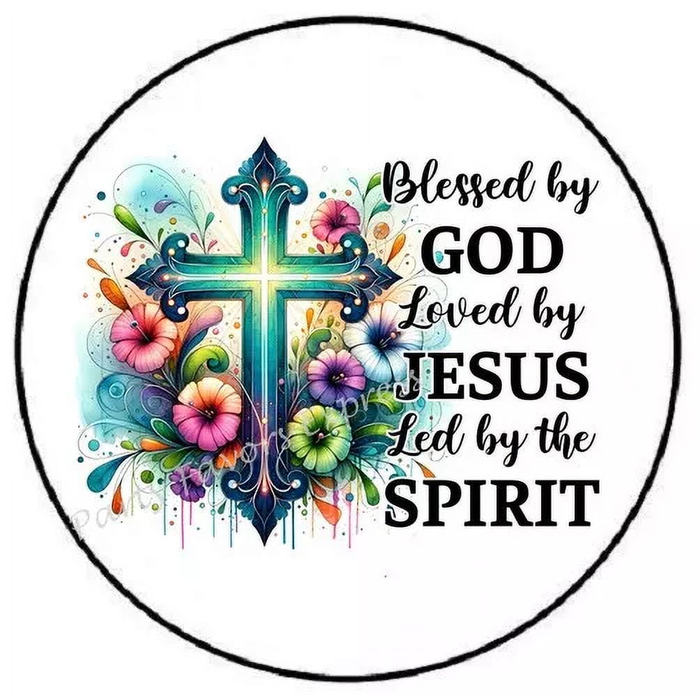 Blessed By God Loved By Jesus Sticker Party Favors Sticker Envelope ...