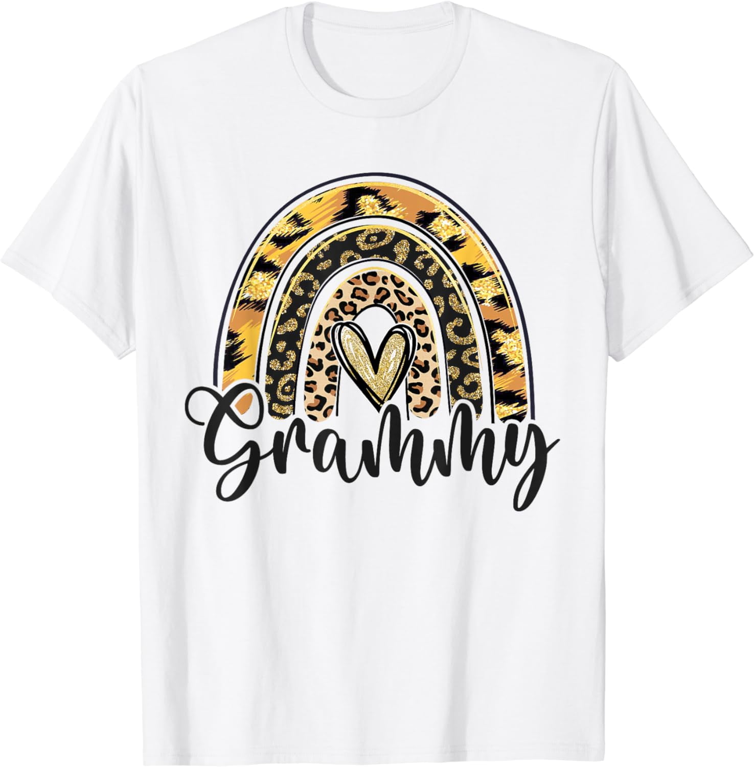 Blessed Grammy Funny Leopard Boho Rainbow Grammy Life T-Shirt - Walmart.com
