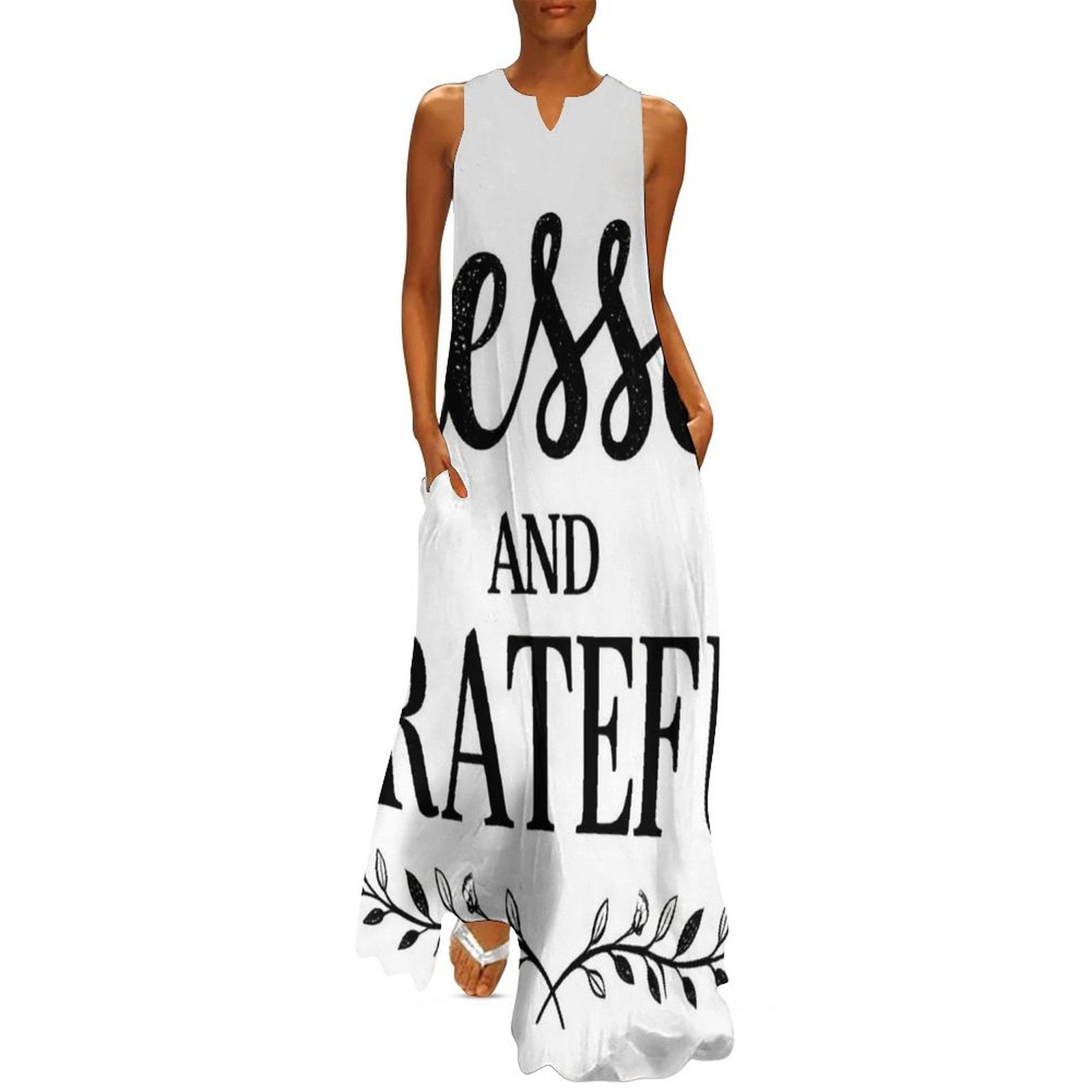 Blessed Grateful Decor Sign Long Dress luxury evening dresses women ...