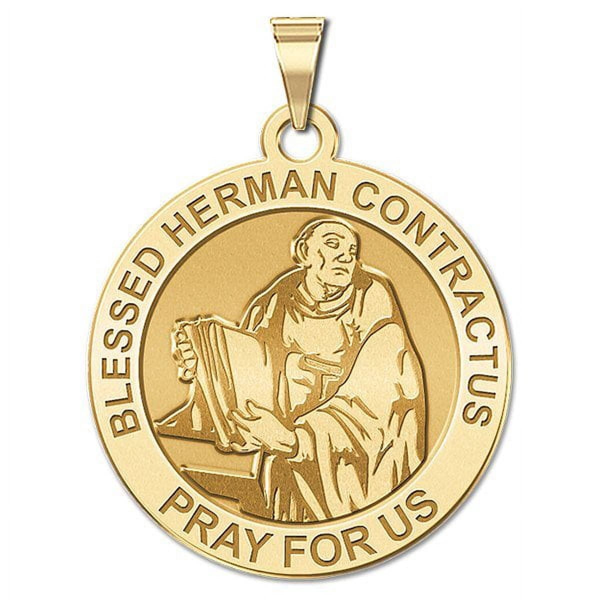 Blessed Herman Contractus Religious Medal - - 3/4 Inch Size of a Nickel ...
