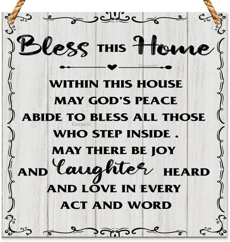 Blessed House Decor New Home Gift House Warming Gift Farmhouse Rustic ...