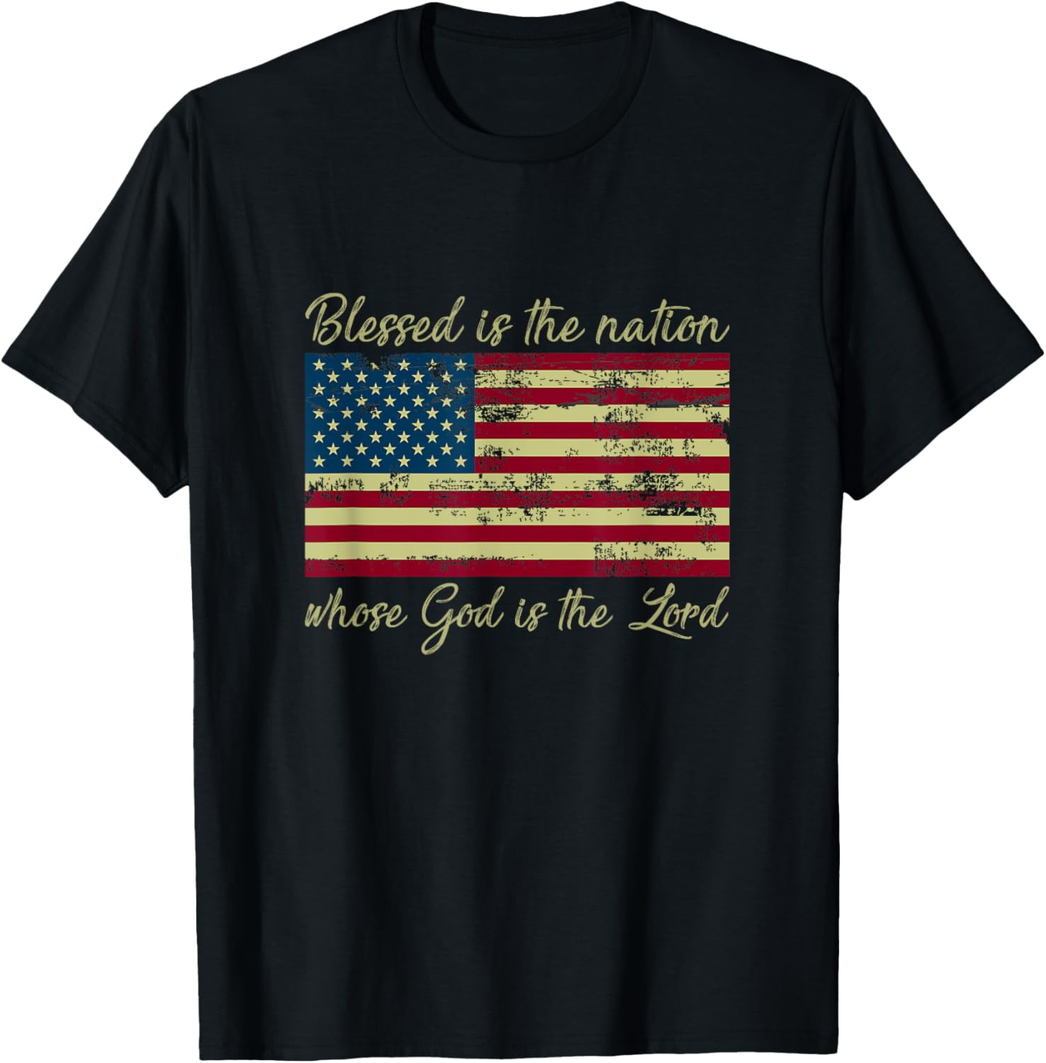 Blessed Is The Nation Whose God Is The Lord Prayer T-Shirt - Walmart.com