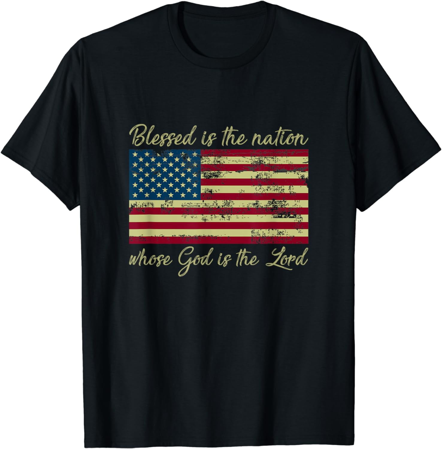 Blessed Is The Nation Whose God Is The Lord Prayer T-Shirt - Walmart.com