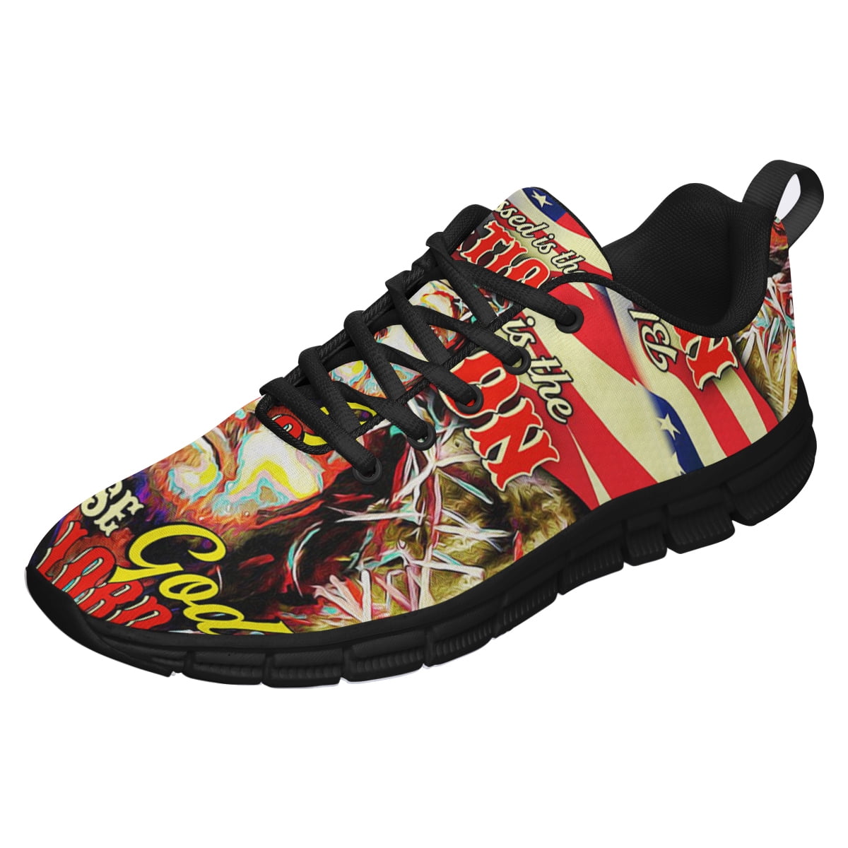 Blessed Is The Nation Whose God Is The Lord Running Shoes Sneakers Mesh ...