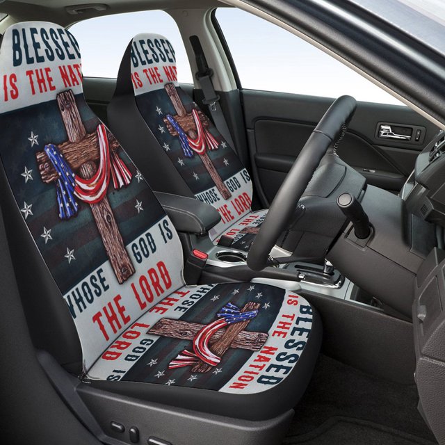 Blessed Is The Nation Whose God Is The Lord Seat Covers Cars, Car Truck ...