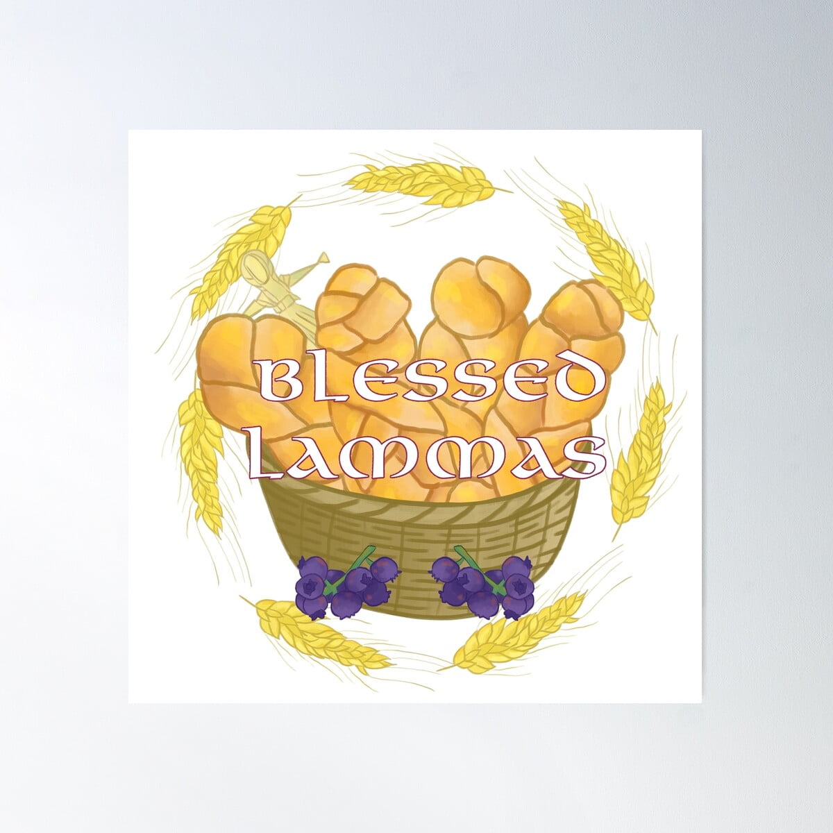 Blessed Lammas Poster Wall Art, Modern Wall Decor For Living Room ...