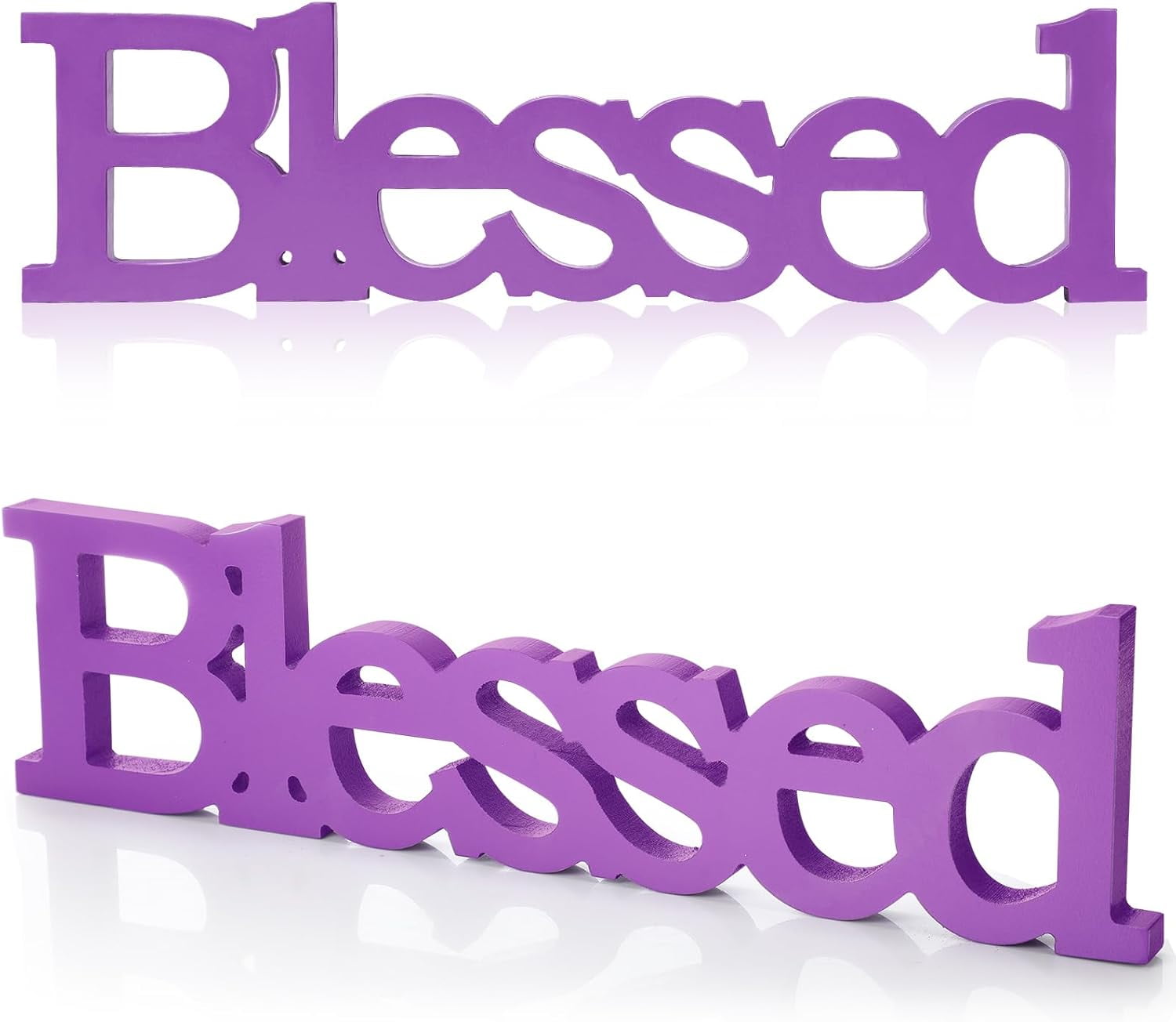 Blessed Letter Table Sign Blessed Standing Letter Table Sign Rustic ...