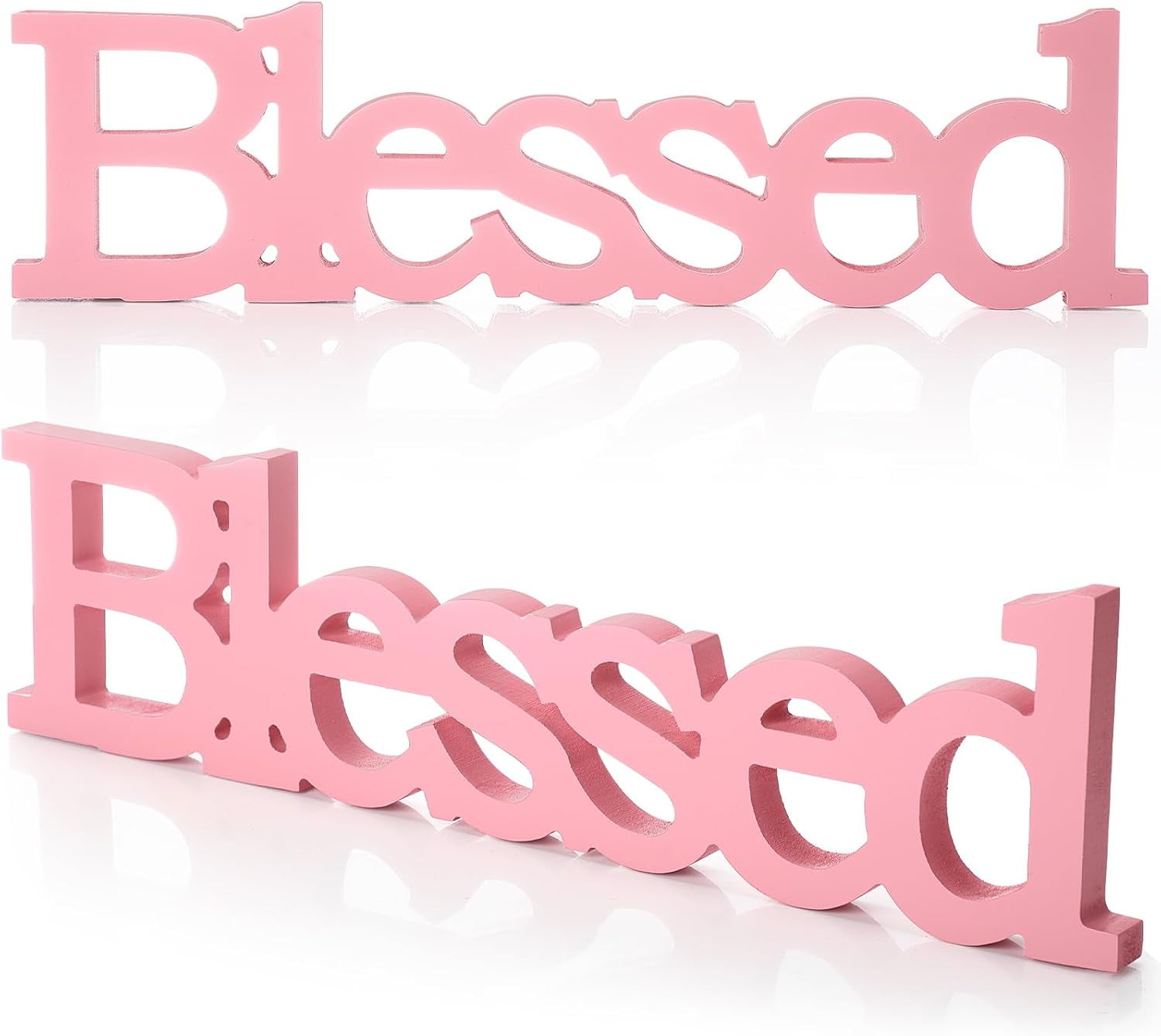 Blessed Letter Table Sign Blessed Standing Letter Table Sign Rustic ...