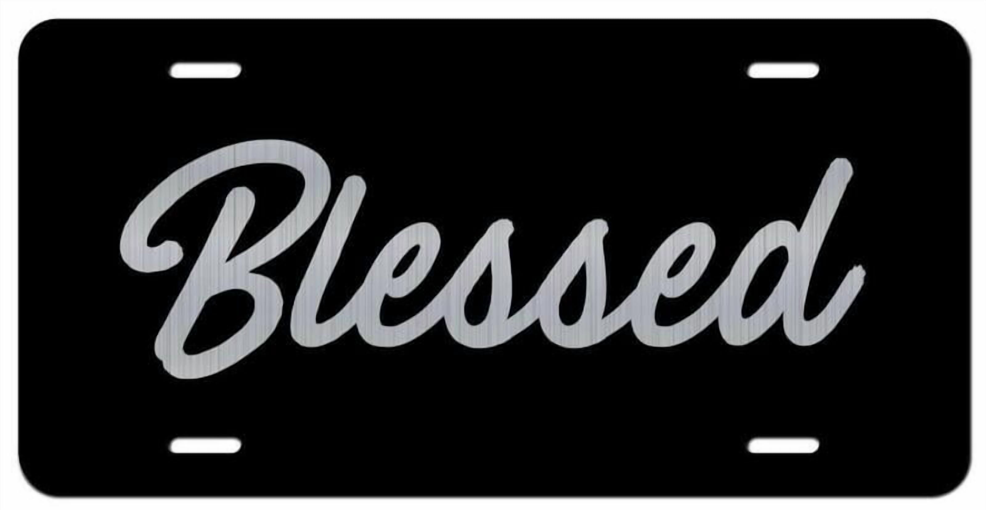 Blessed License Plate Vanity Novelty Tag Metal Car Truck - Aluminum ...