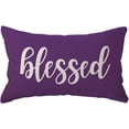 Blessed Lumbar Throw Pillow Covers Farmhouse Rustic Decorative ...